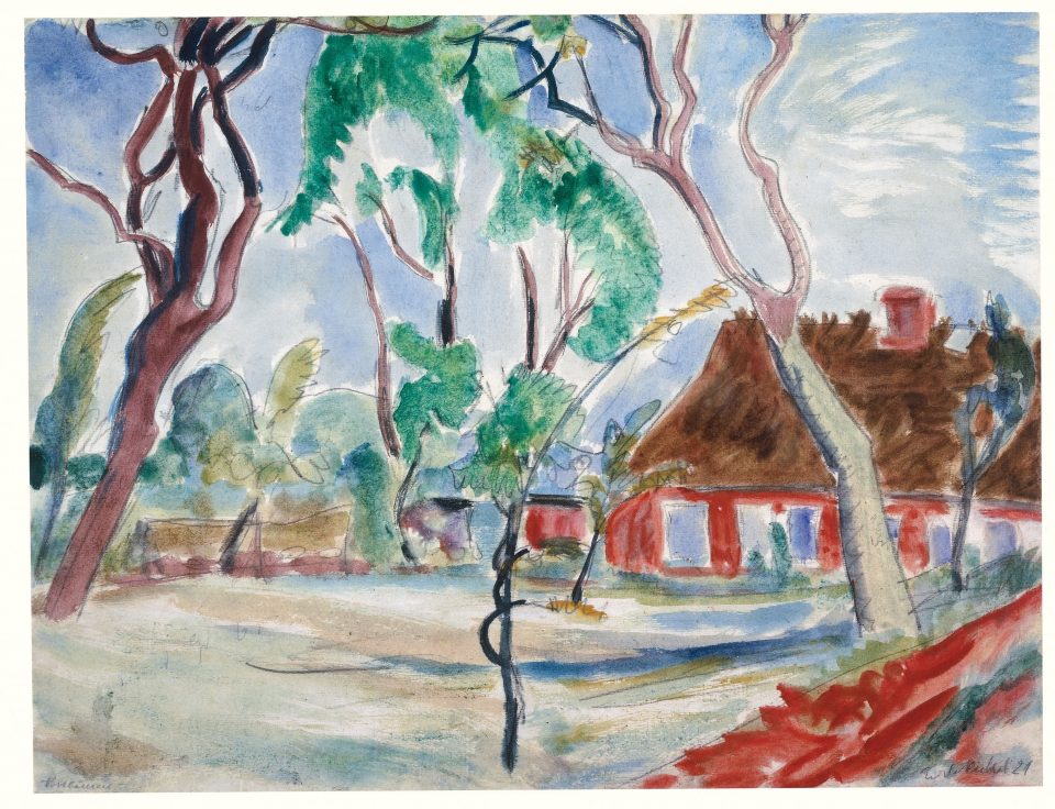 Erich Heckel, Obstbäume, 1921 · Galerie Ludorff