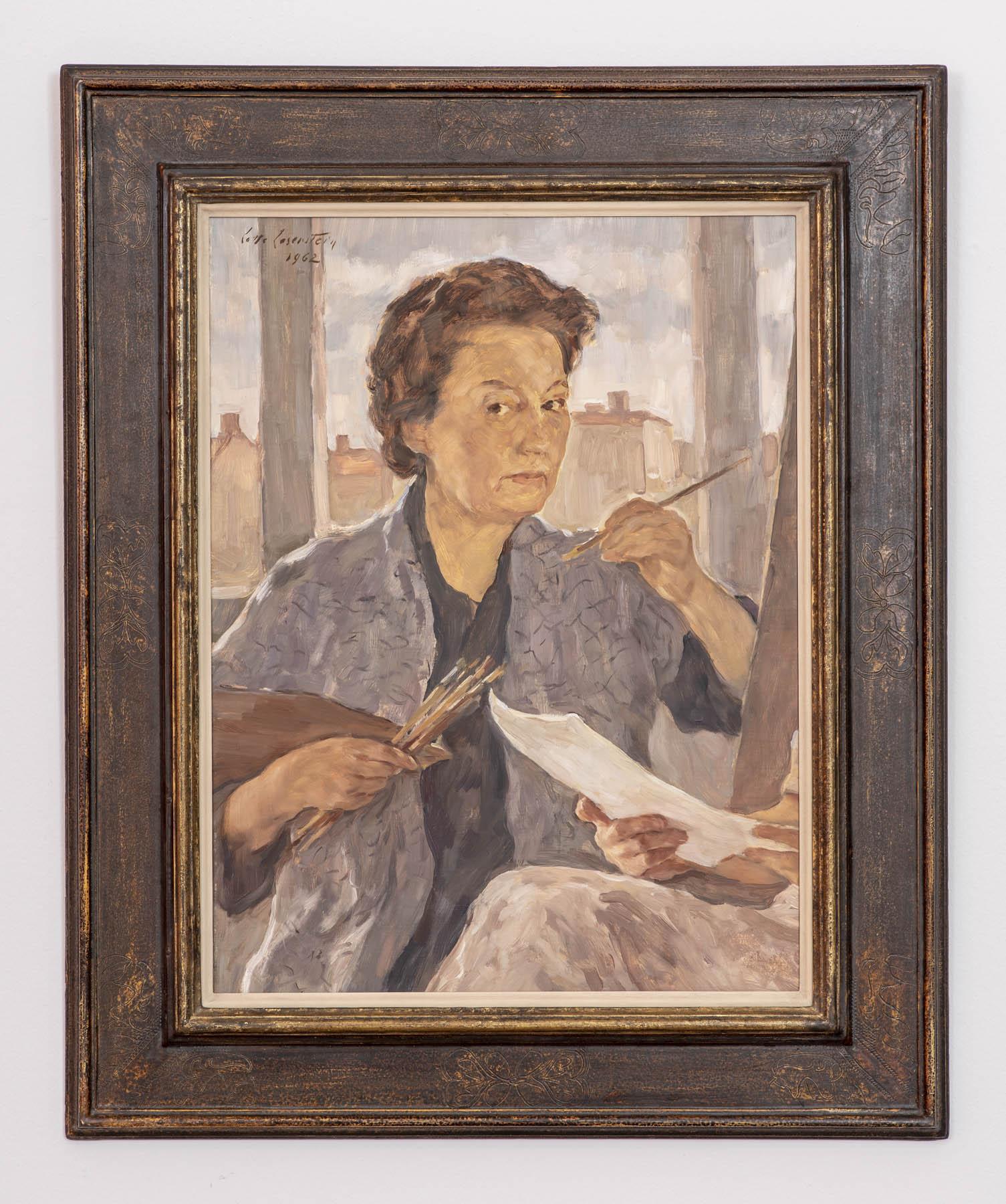 Lotte Laserstein, Selbstportrait mit Palette ....