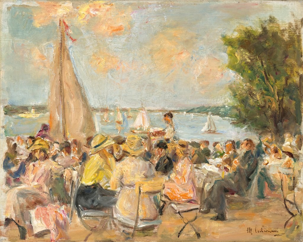 Max Liebermann, Gartenlokal an der Havel, ca. 1932 · Galerie Ludorff