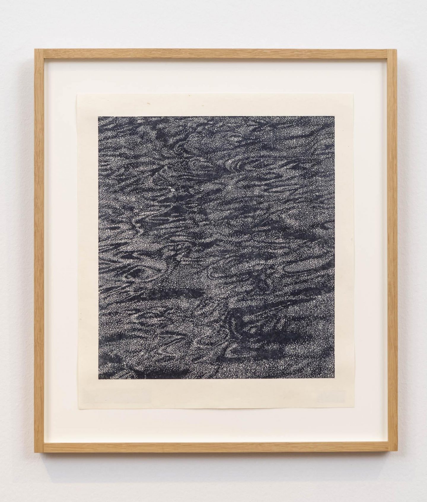 Franz Gertsch, Schwarzwasser I, Detail 8, schwarz, 1992 · Gallery Ludorff