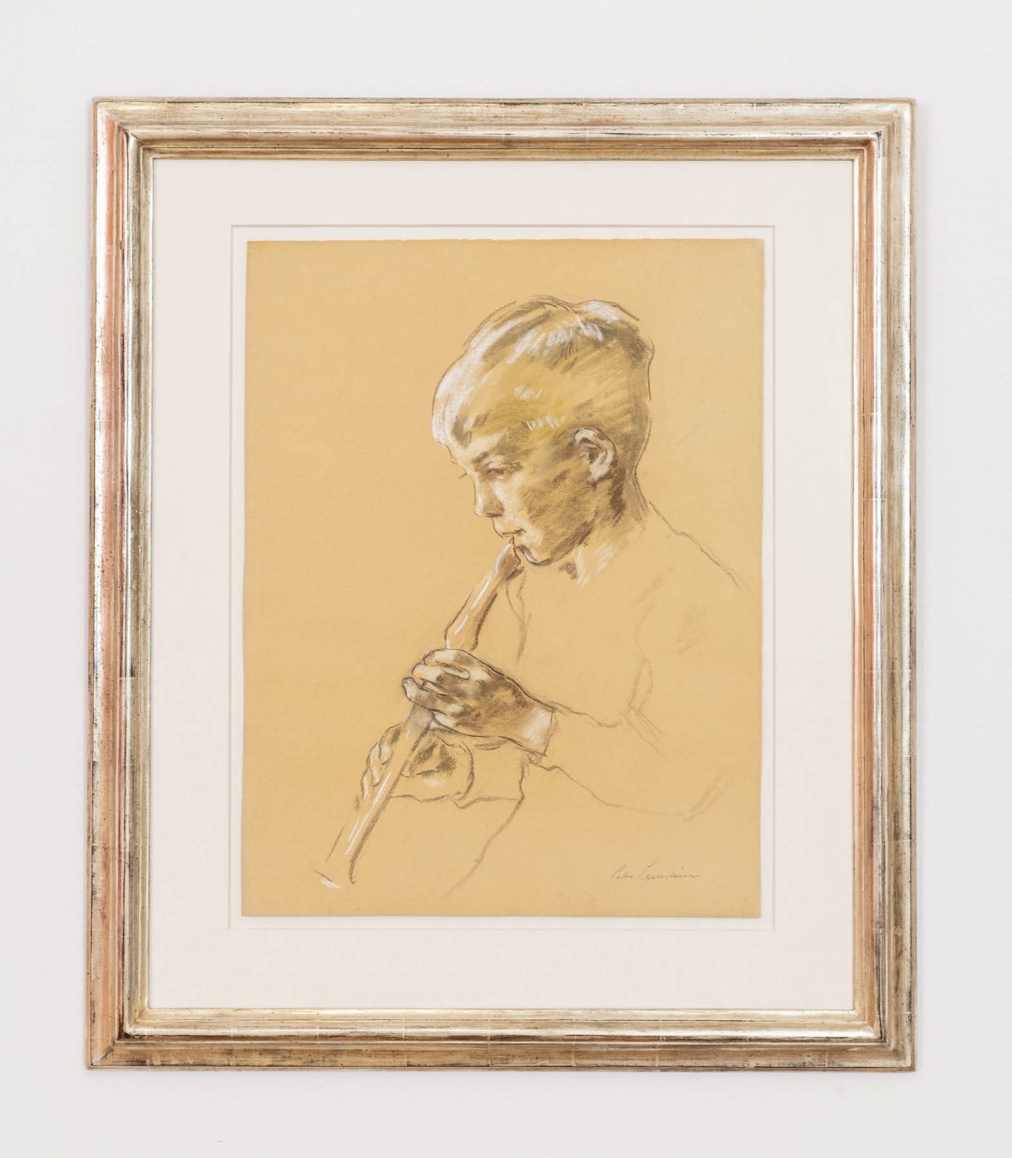 Lotte Laserstein, Junge mit Flöte, ca. 1965 · Gallery Ludorff