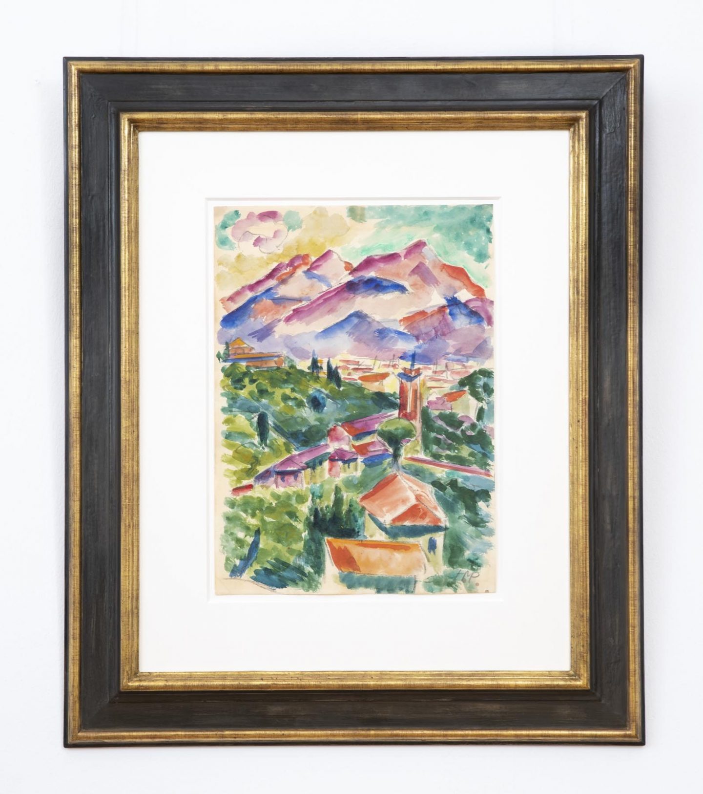 Hermann Max Pechstein, Italienische Landschaft (Toskana), 1913 ...