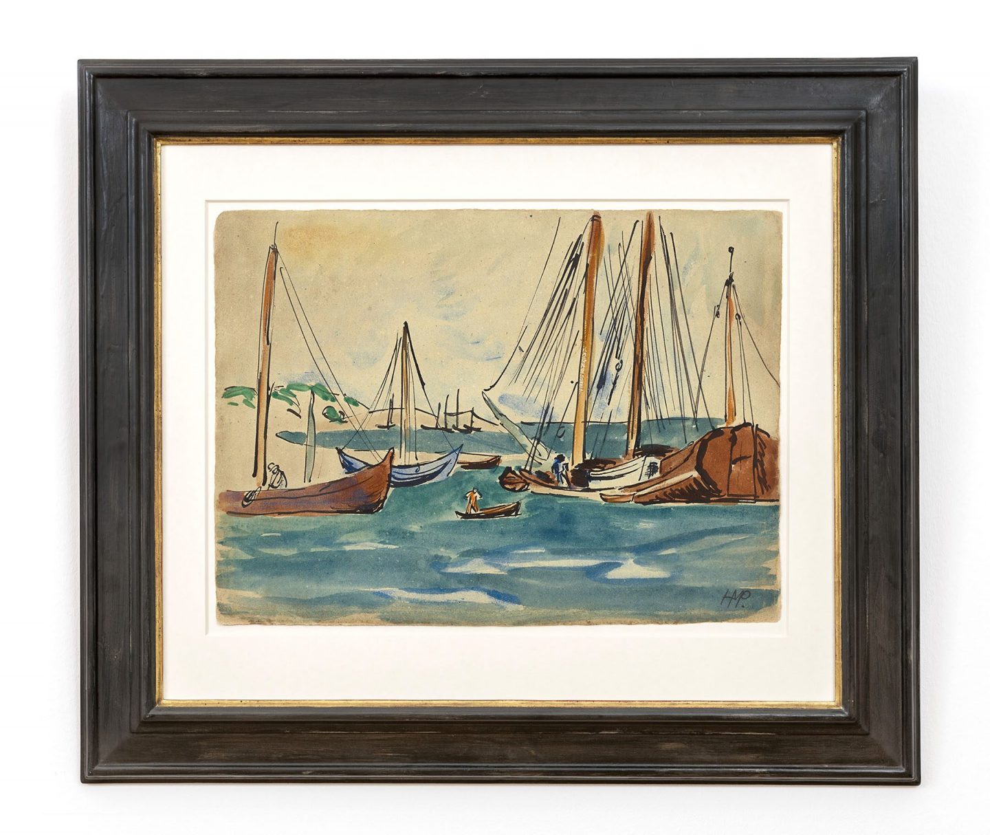 Hermann Max Pechstein, Neben dem Hafen von Nidden, ca. 1909/12 ...