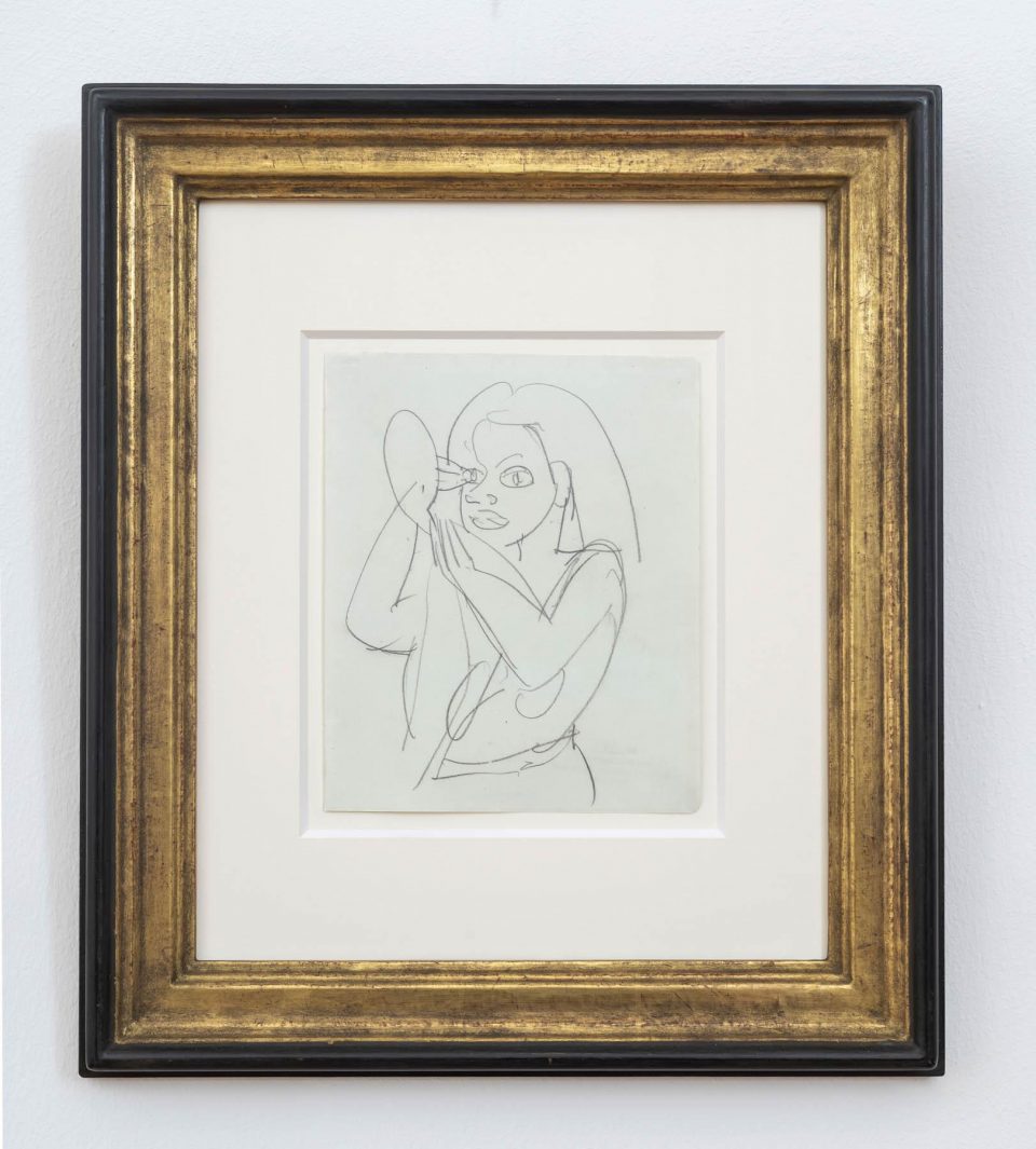 Ernst Ludwig Kirchner, Mädchen mit Spiegel, 1910 · Gallery Ludorff