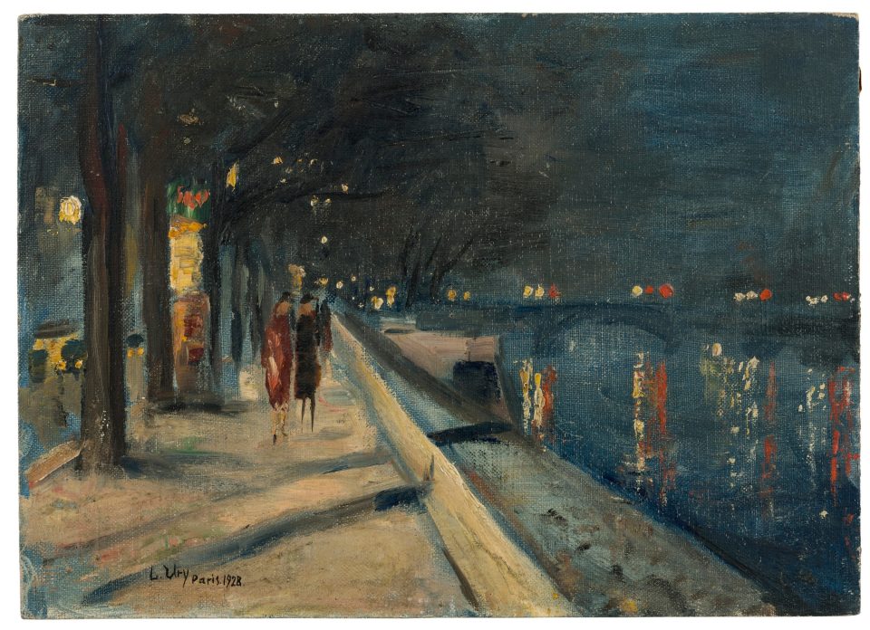 Lesser Ury, Quai du Louvre, Paris, 1928 · Gallery Ludorff
