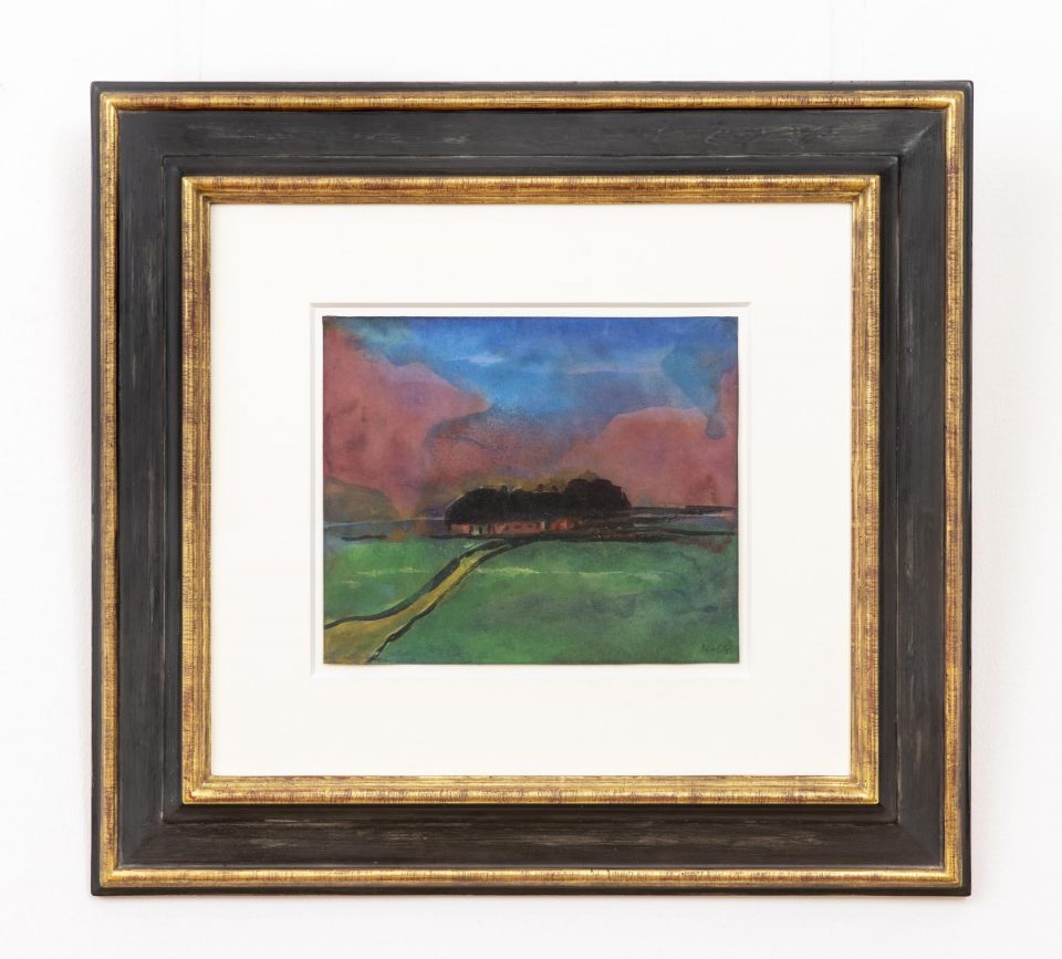 Emil Nolde, Nordfriesisches Gehöft, ca. 1935/1940 · Galerie Ludorff