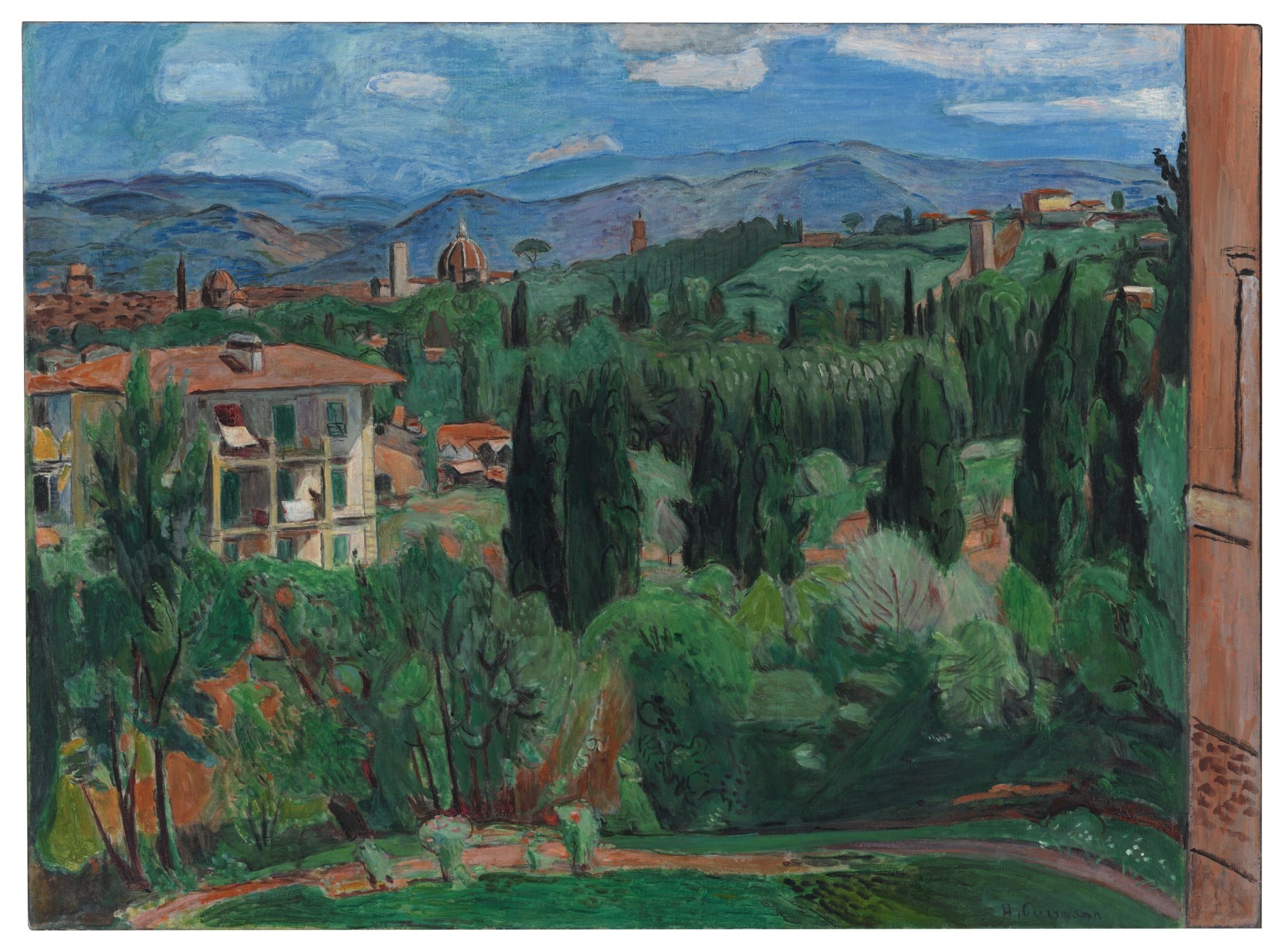 Hans Purrmann, Blick über Florenz, 1935 · Galerie Ludorff