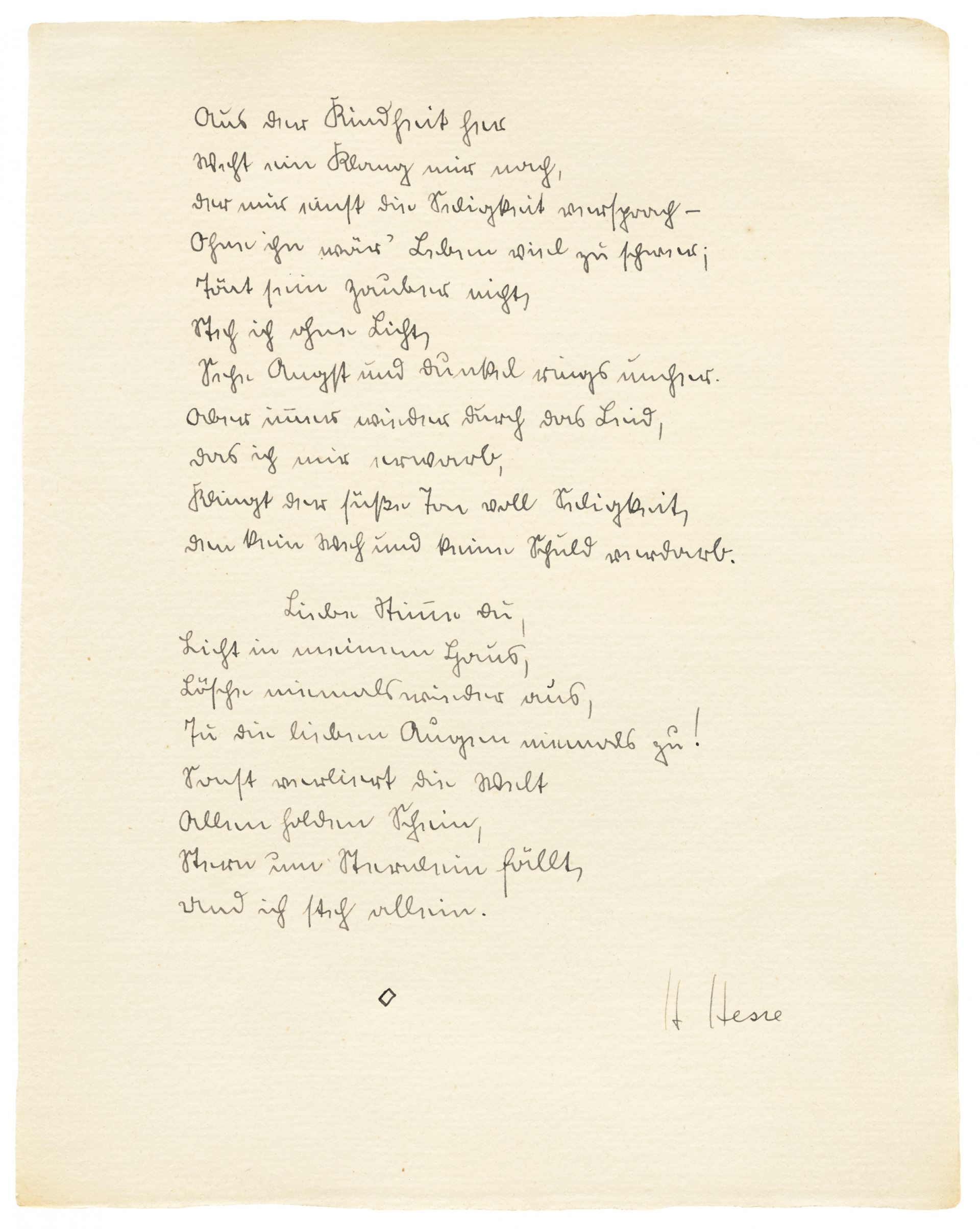 Hermann Hesse, Der Klang, 1921 · Gallery Ludorff