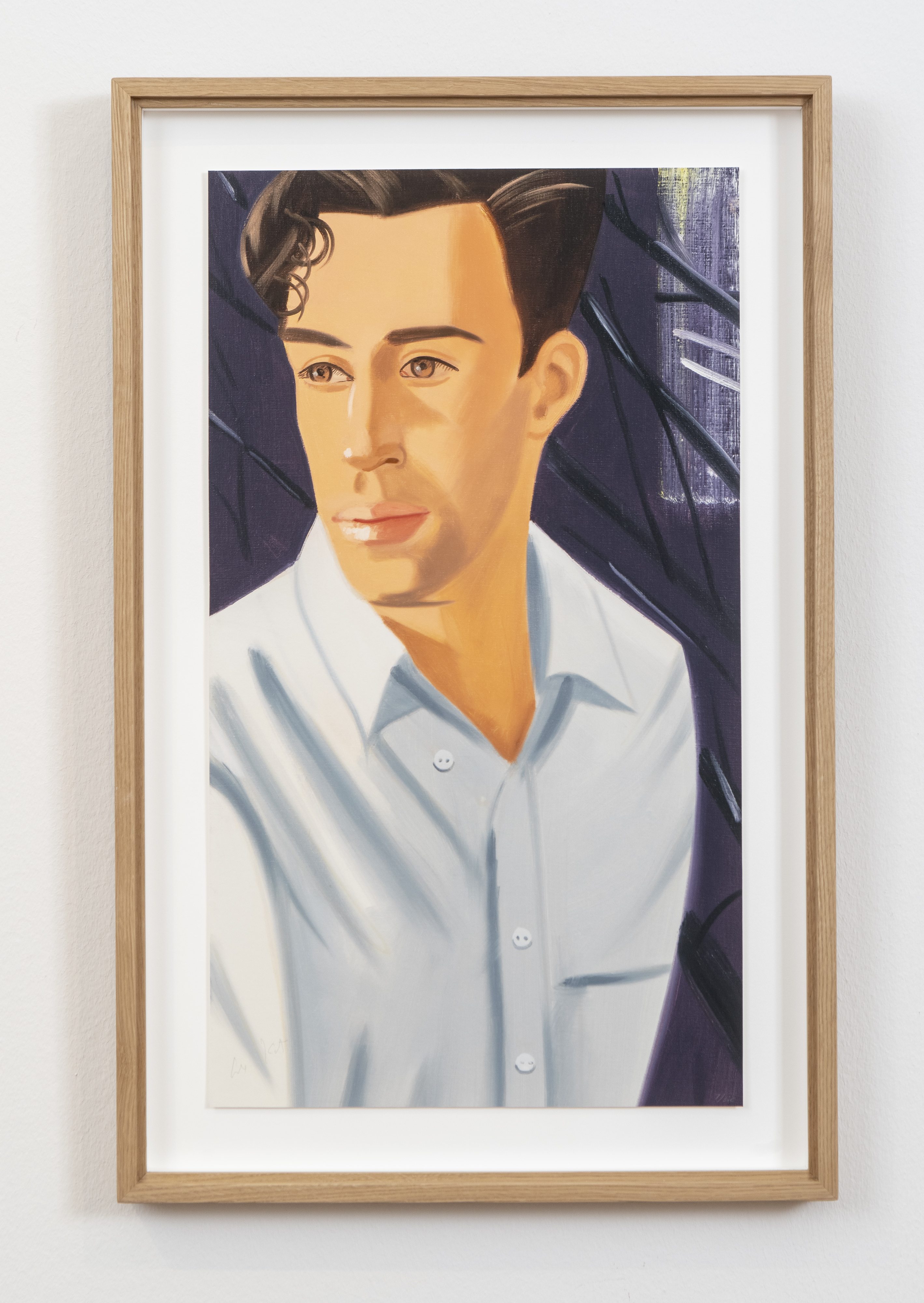 Alex Katz, White Shirt (Vincent 1), 2021 · Galerie Ludorff