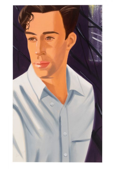 Alex Katz, White Shirt (Vincent 1), 2021 · Galerie Ludorff