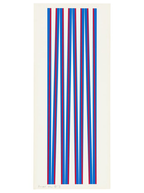 Bridget Riley, Elongated Triangles 1, 1971 · Gallery Ludorff