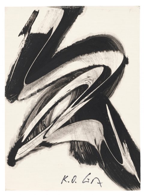 Karl Otto Götz, Komposition, 1984 · Gallery Ludorff