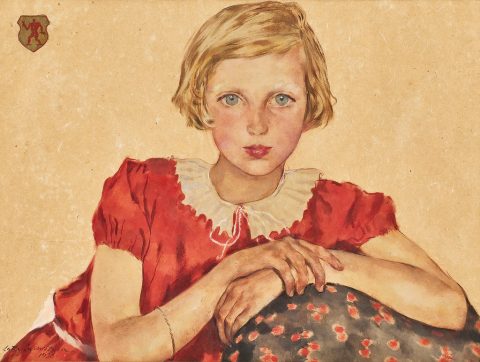 Lotte Laserstein, Wiveka Trolle, 1938 · Gallery Ludorff